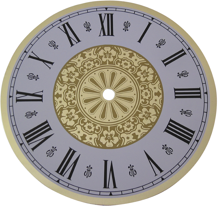 6" Fancy Roman Metal Dial - Craftime Clockery
