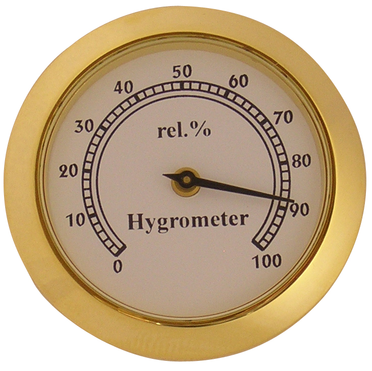 White Dial Hygrometer - Craftime Clockery