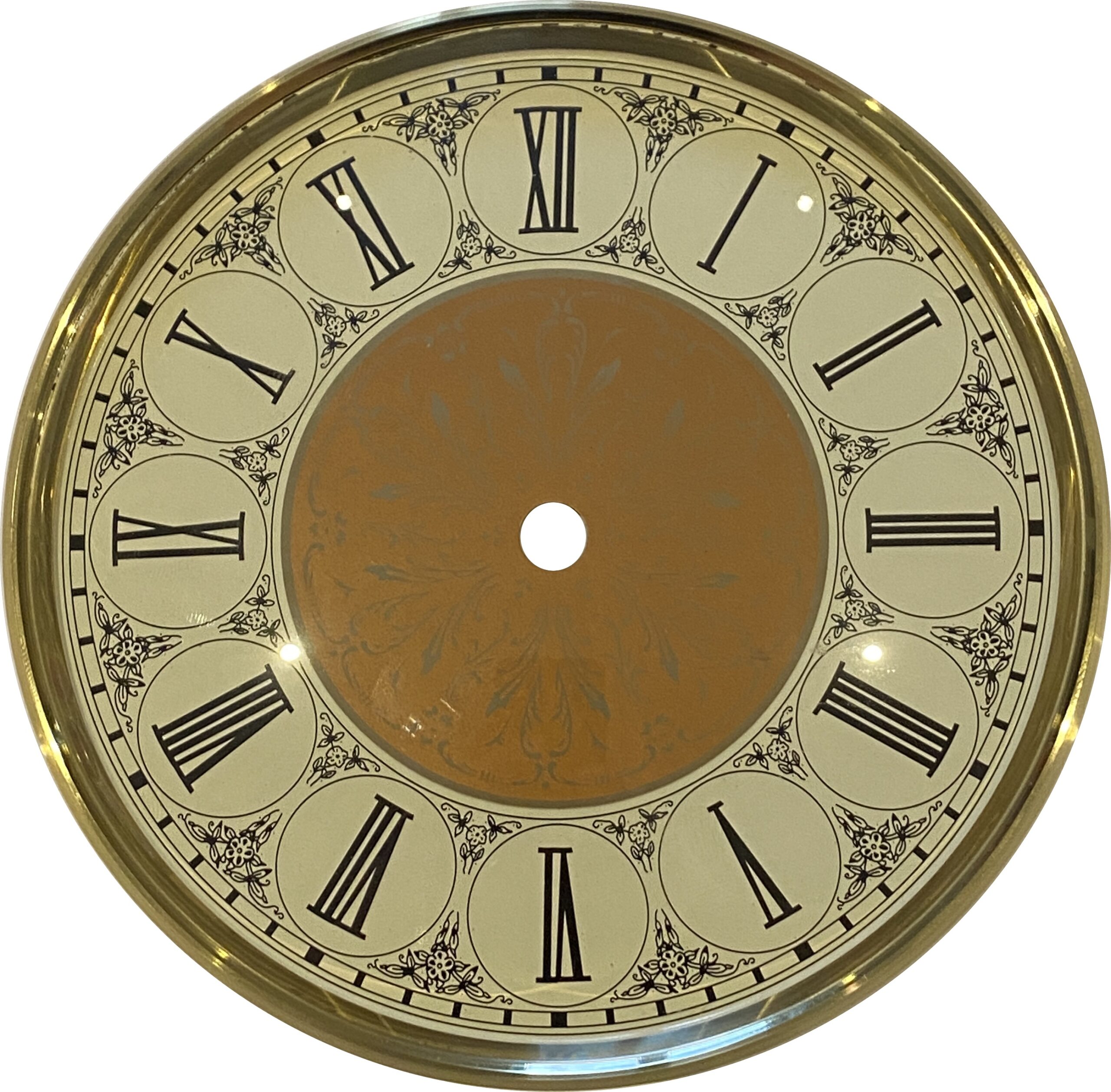 4" Fancy Roman Dial & Bezel - Craftime Clockery