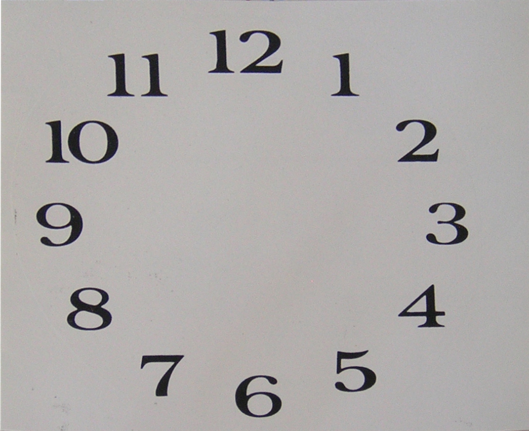 4" Arabic Black Number Ring Decal - Craftime Clockery