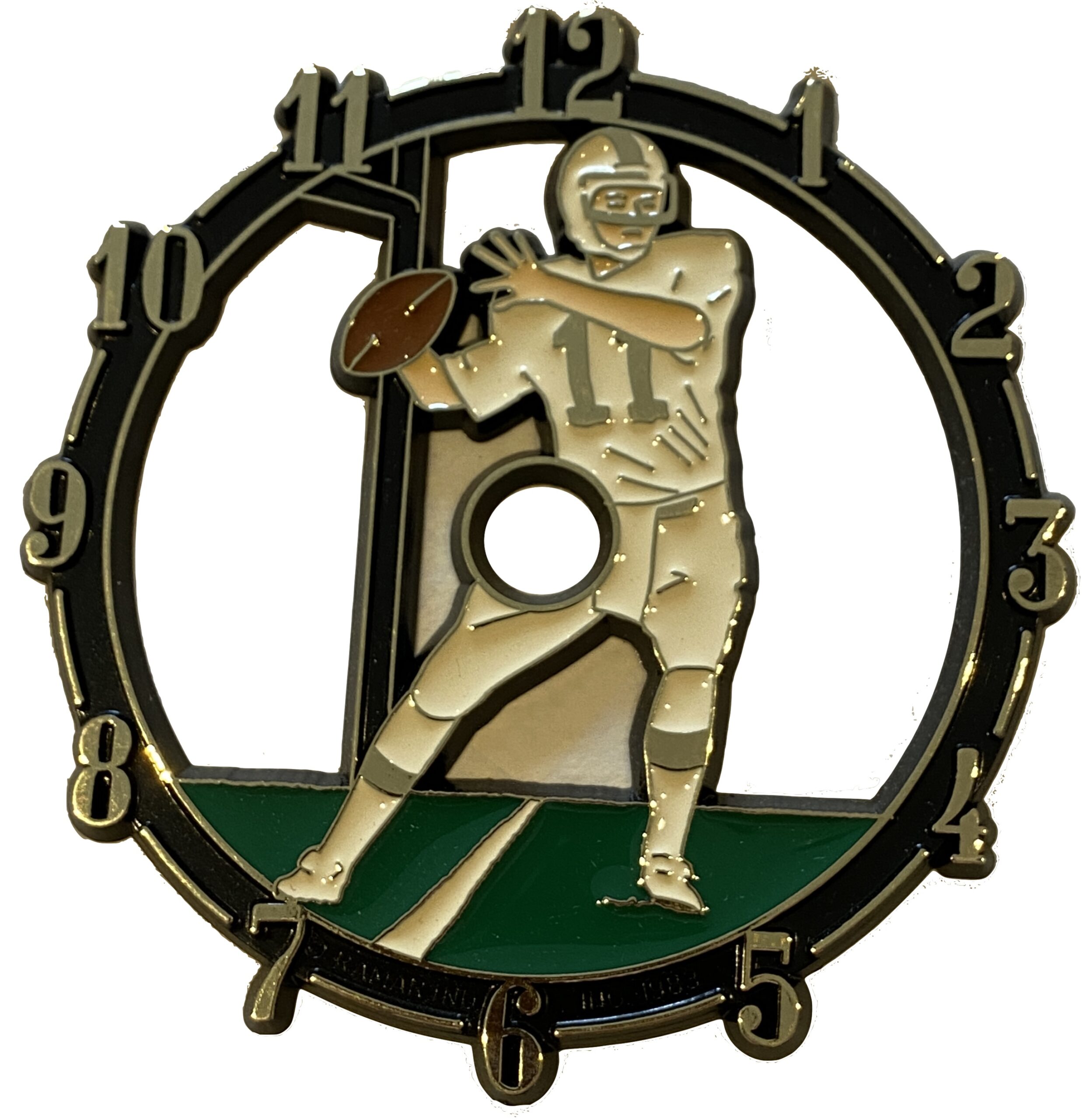 4" Vintage Clock Dial - Football - Craftime Clockery