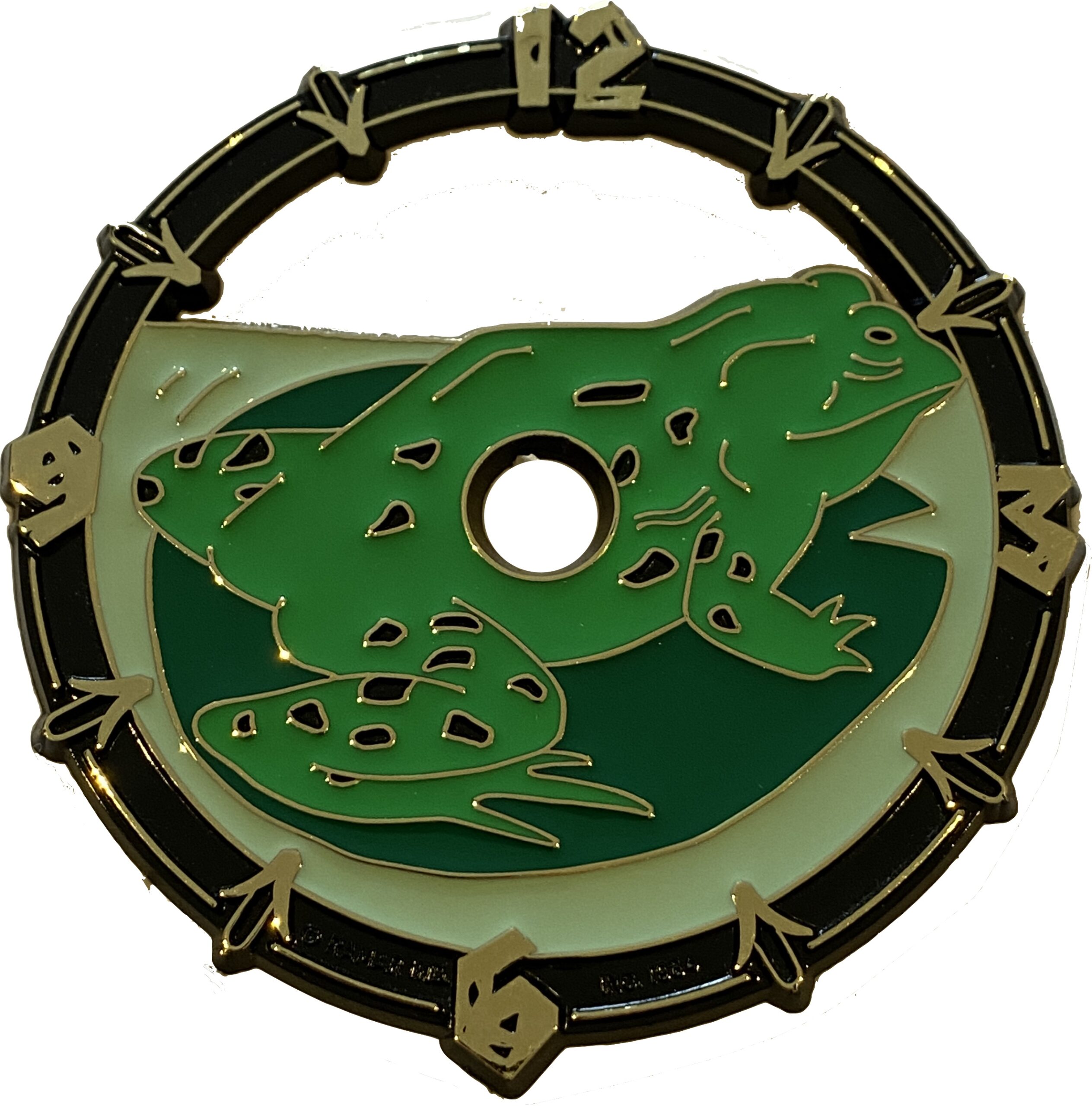 4" Vintage Clock Dial - Frog - Craftime Clockery